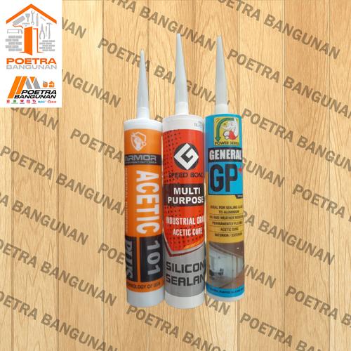 Jual Lem Kaca Tabung (Sealant) Warna Hitam, Putih, dan Transparant ...