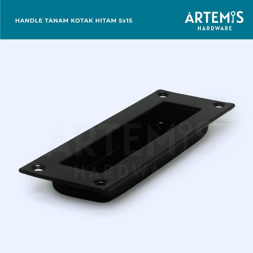 Jual Handle tanam 5x15 Kotak - Gagang Pintu Geser Hitam - Black Pull ...