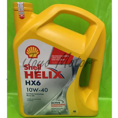 Jual OLI MESIN SHELL HELIX HX6 SAE 10W-40 4 LITER - Kab. Sidoarjo ...