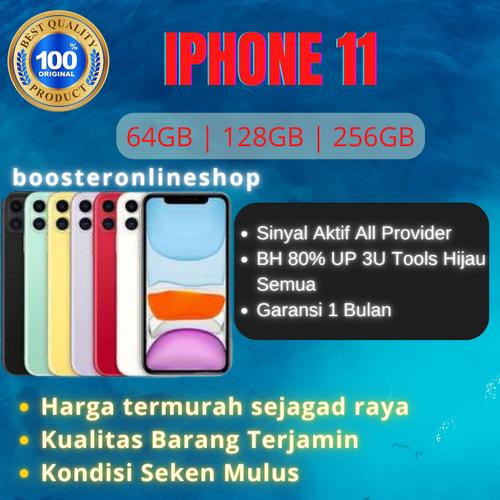 Jual iPhone 11 256GB 128GB 64GB 100% Second Original Mulus Normal ...