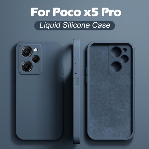 Promo Original Liquid Silicone Case For Poco X5 Pro 5G - Biru - Jakarta ...