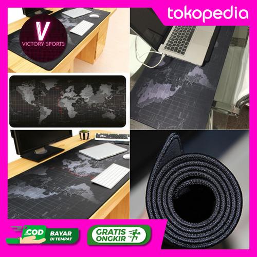 Jual Mouse Pad Gaming Taffware Mousepad Besar Alas Peta Dunia Anti Slip ...