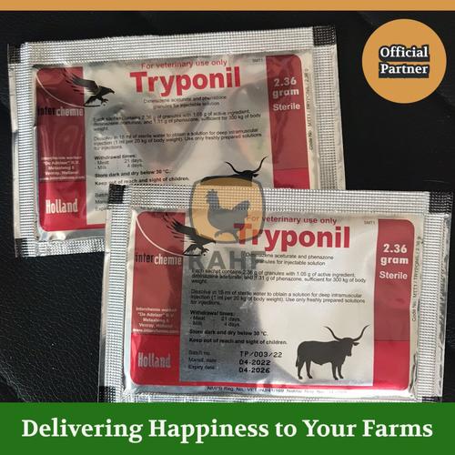 Jual Tryponil 2,36 Gram Obat Parasit Darah pada Sapi Sura Triponil ...