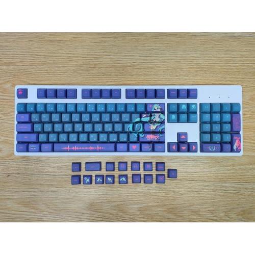 Jual KEYCAPS HATSUNE MIKU ( Dark Theme ) XDA profile PBT dye sub ...