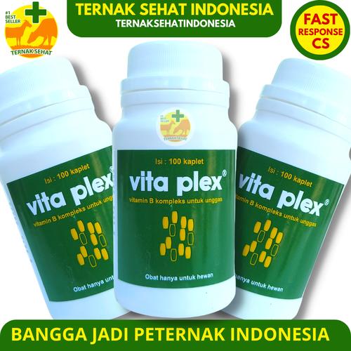 Jual VITA PLEX 100 KAPLET - Vitamin Unggas Ayam Burung Lengkap Vitaplex ...