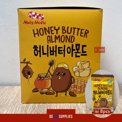 Jual NutsHolic Honey Butter Almond 1Box (8pcsx30gr)- Nuts Holic Korea ...