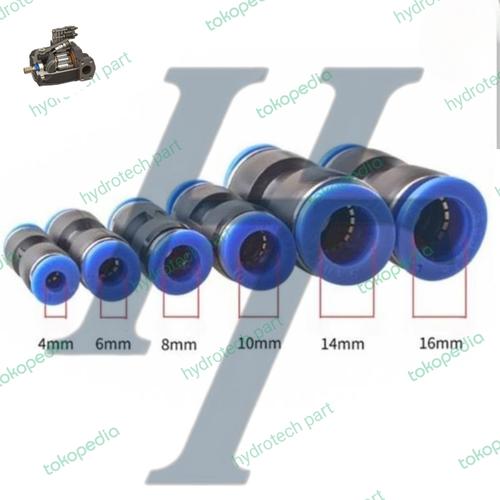 Jual FITTING PNEUMATIC LURUS MPU 4/6/8/10/12/14/16 / PU 4/6/8/10/12/14/16 - 14mm ke 14mm ...