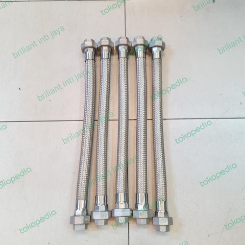 Jual FLEXIBLE HOSE STAINLESS STEEL 304 1" INCH 1 METER WATER MUR ...