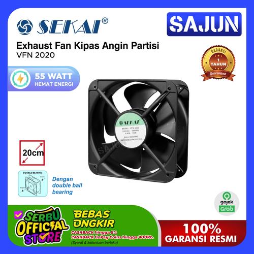 Jual Sekai Exhaust Fan Kipas Angin Partisi 20cm VFN 2020 / VFN2020 ...