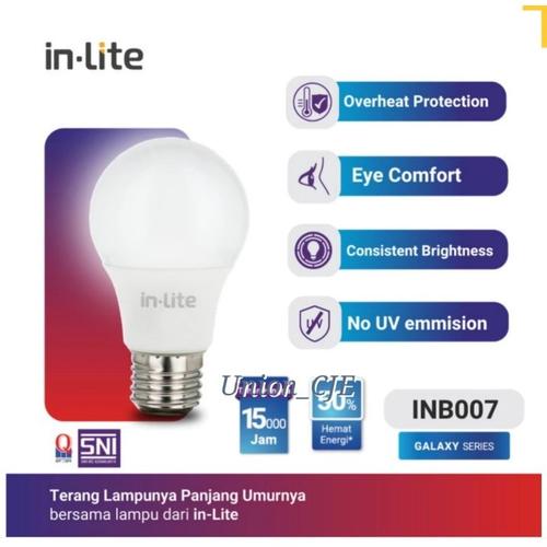 Jual Lampu LED INLITE 9W 9 watt E27 INB007 Galaxy Series - Putih ...