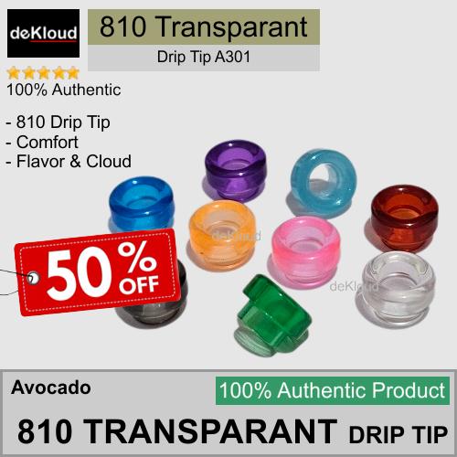 Promo DISKON 50% Authentic 810 CLEAR Drip Tip | A301 | driptip murah ...