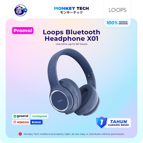 Jual Loops Bluetooth Headphone X01 - Grey - Jakarta Barat - Monkey Tech Official | Tokopedia