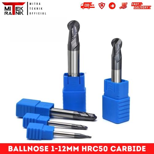 Jual Bor Milling Radius Endmill Ballnose 1-12mm R0.5-R6.0 HRC50 Carbide ...