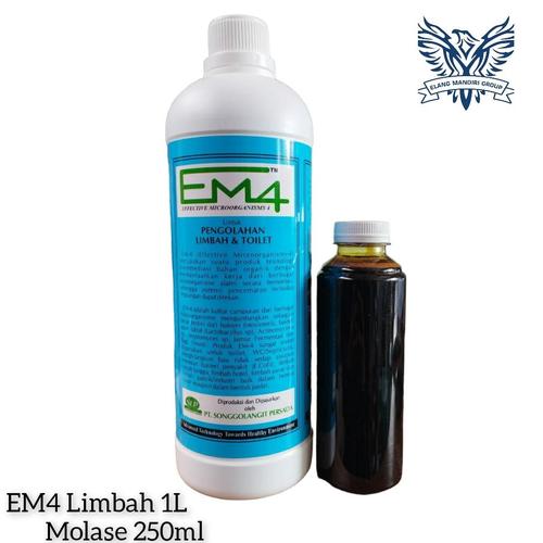 Jual Repack MOLASE 350 Gram & EM4 Limbah dan Toilet 1 Liter Untuk ...
