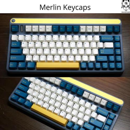 Jual Merlin Keycaps Double Shot PBT 123 Keys Keycap (GMK CLONE ...