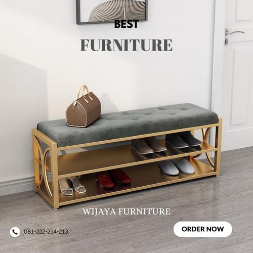 Jual Sofa bench minimalis gold / sofa bench rangka besi / sofa bench ...
