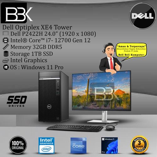 Jual PC DELL OptiPlex XE4 MT i7-12700 32GB 1TB SSD W11P+P2422H 3YR ...