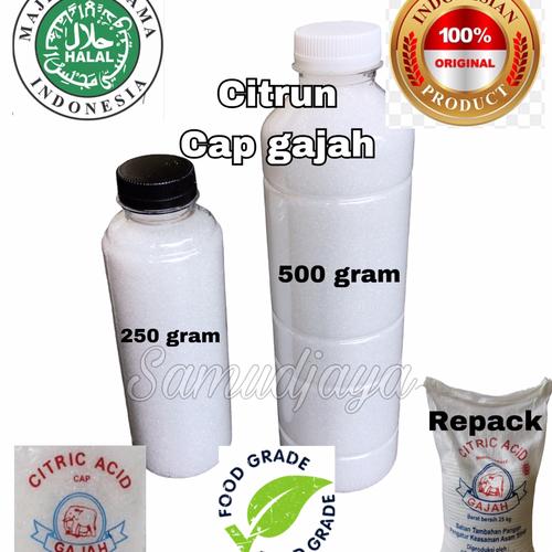 Jual Citric acid/citrun/sitrun/citroen zuur 50gr - 250 gram - Kota ...