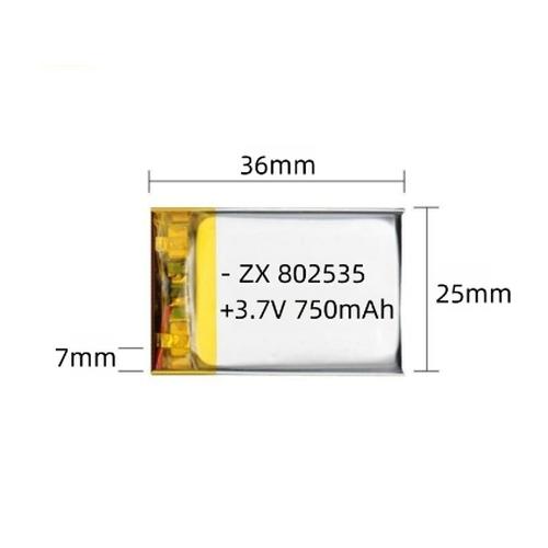 Jual 802535 Li ion 3.7v 750mAh Protection Baterai Charge Mp3 Mp4 GPS - Jakarta Utara - Teknologi ...