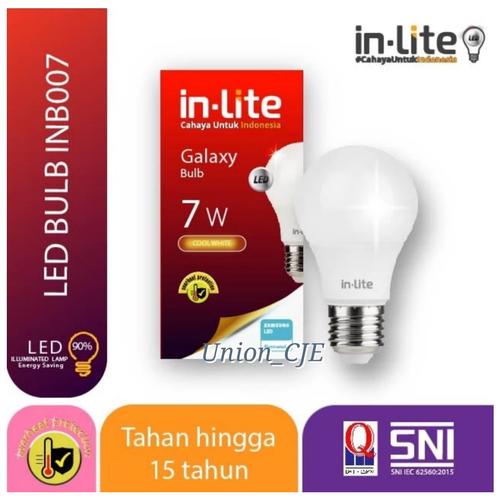 Jual Lampu LED INLITE 7W 7 watt E27 INB007 Galaxy Series - Putih ...