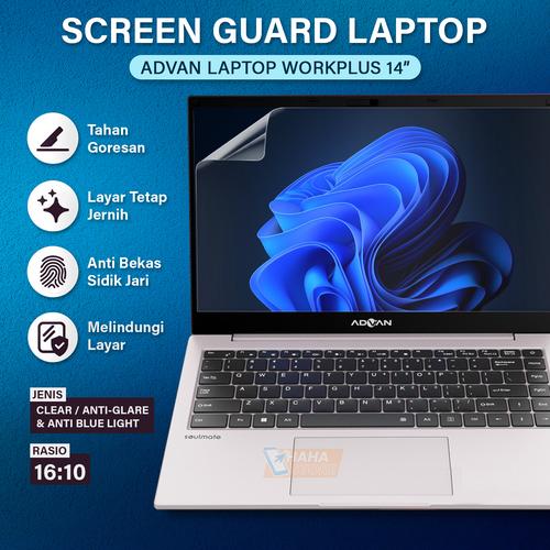 Jual Anti Gores ADVAN Laptop Workplus 14 Screen Guard Matte Clear Blue ...