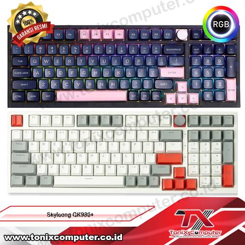 Promo Keyboard Skyloong GK980+ | Keyboard Gaming Mechanical - Putih ...