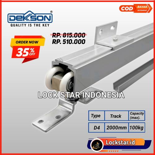 Jual Rel Pintu Lipat 2meter Dekkson Track Aluminium Pintu Sliding ...