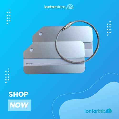 Jual HEBA Name Tag Koper Alumunium - Luggage Tag Cover - Silver - Kota ...
