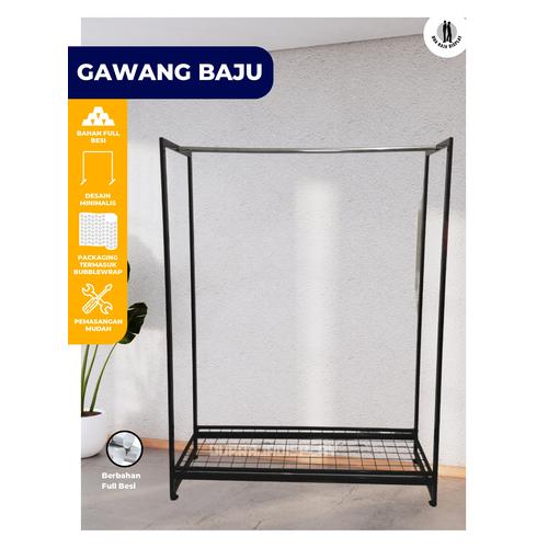 Promo Gawang Baju Rak Gantungan Baju Rak Ram DRJ Model K2 Rak ...