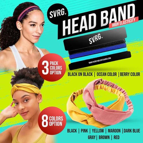 Promo Svarga Headband Sport / Headband Olahraga - Suede Headband, Red ...
