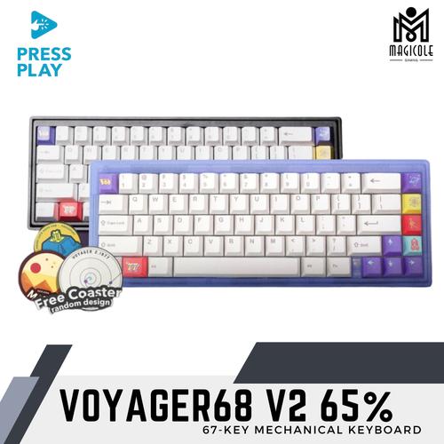 Jual VOYAGER68 v2 65% 67-key Mechanical Keyboard by Press Play - Smokey ...