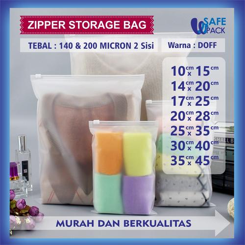 Jual packaging zipper storage bag kantong plastik pouch organizer ...