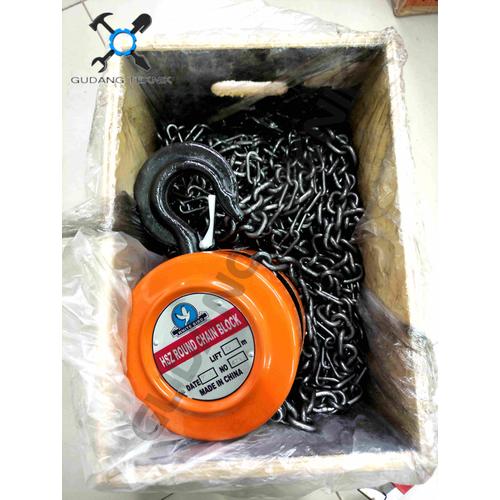 Jual Hoist Manual Katrol Takel Chain Block 5 Ton 3 Meter 5 Meter WHITE ...