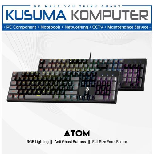 Jual Fantech ATOM MK886 RGB Gaming Mechanical Keyboard Full Size RED ...