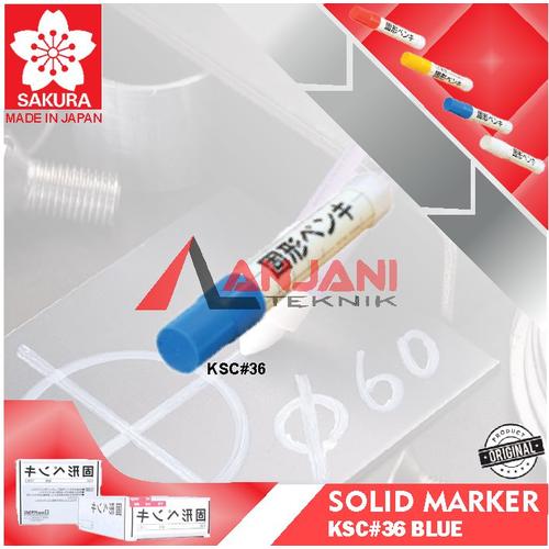 Jual SAKURA SOLID STEEL MARKER BLUE SPIDOL PERMANEN PENANDA BESI BAJA ...