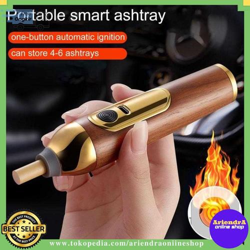 Jual Asbak Abu Rokok Portable Pipe Smoking Rechargeable with Lighter ...