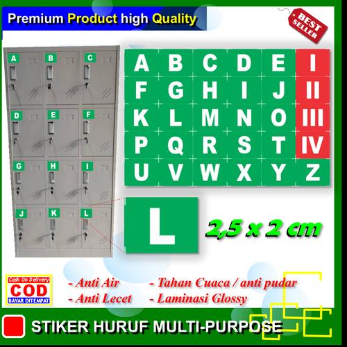 Promo Stiker huruf multi purpose sticker urutan huruf ketertiban ...