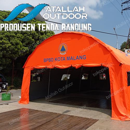 Jual Tenda Oval Lorong BPBD 6x12x3 | Tenda Posko Bencana kapasitas 45 ...