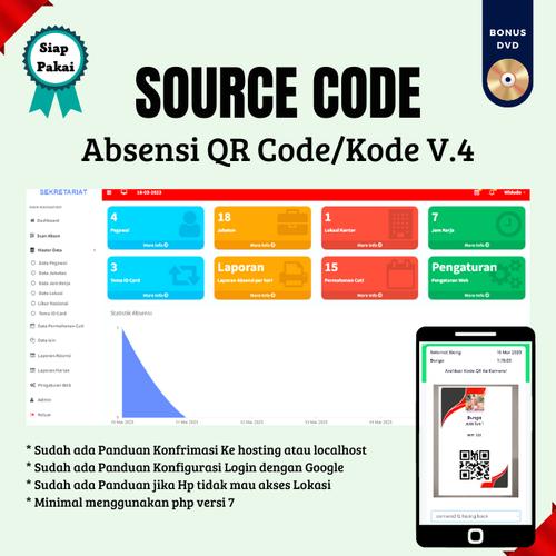 Jual Source Code Sistem Informasi Absensi Versi 4 QR Code Berbasis ... Jual Source Code Sistem Informasi Absensi Versi 4 QR Code Berbasis ...