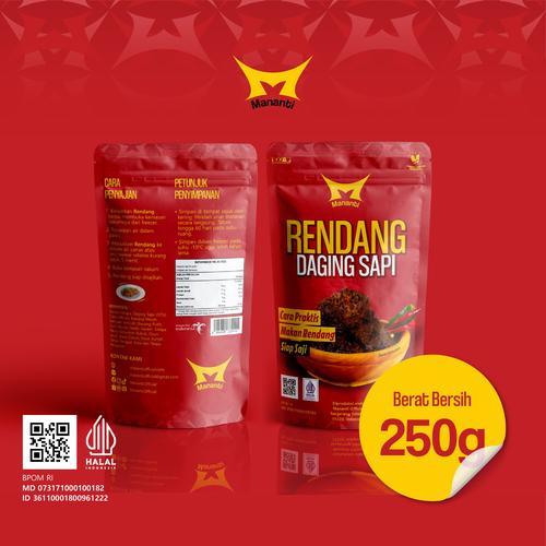 Jual Rendang Mananti - Kemasan 250 Gram - Kota Tangerang - Rendang ...