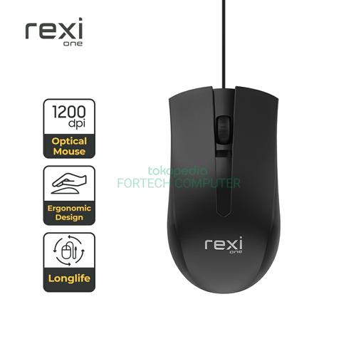 Jual Wired Mouse REXI ONE Ergonomic 1200DPI | LM01 - Kab. Muaro Jambi ...