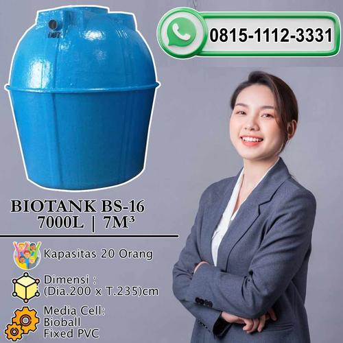 Jual TANGKI FIBER KAPASITAS 7000 Ltr 7M3 / BIOTECH BIOTANK - Kab ...