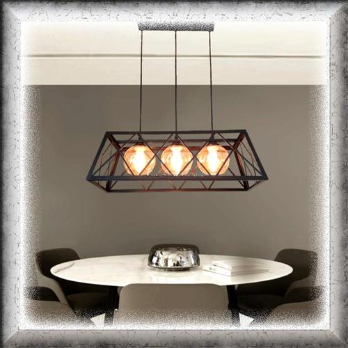 Jual Lampu hias gantung MINIMALIS MODERN INDUSTRIAL besi warna hitam ...