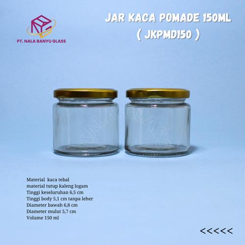 Jual JKPMD150 toples jar kaca bulat 150ml tutup kaleng / jar madu|selai ...