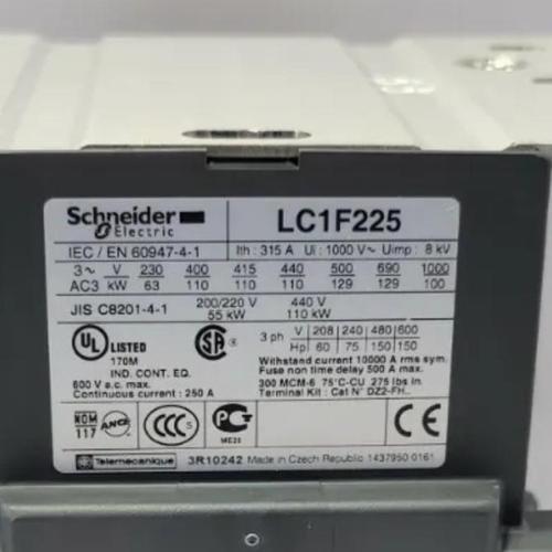 Jual Lc1F225M7 Lc1F225 Schneider Contactor 220V Coil 315A Lx1Fg220 3 ...