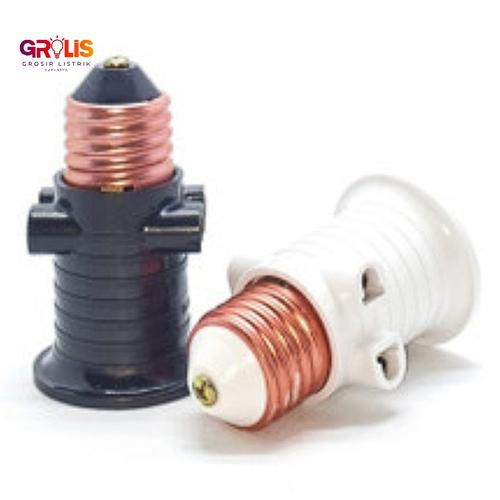 Jual LM 6701 Fitting Kombinasi E27 Fiting Lampu Colokan Listrik Hitam ...