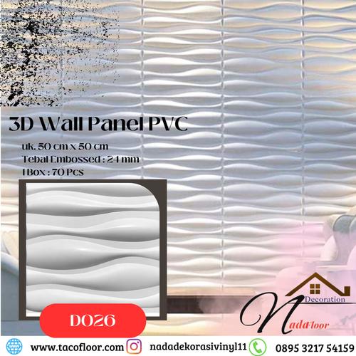 Jual Pvc Wall Panel Putih Polos 3D Brand Marvel Tipe D026 - Jakarta ...
