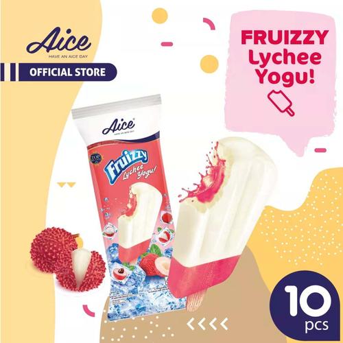 Jual Aice Ice Cream Fruizzy Lychee Yogu isi 10pcs Es Krim - Kota ...