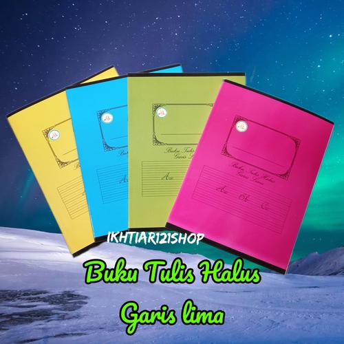 Jual Buku Tulis Garis Lima/Buku Tulis Halus Garis 5 isi 38 lembar ...