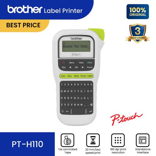 Jual Brother Printer Label PT-H110 Label Maker / Pembuat Label PTH110 ...